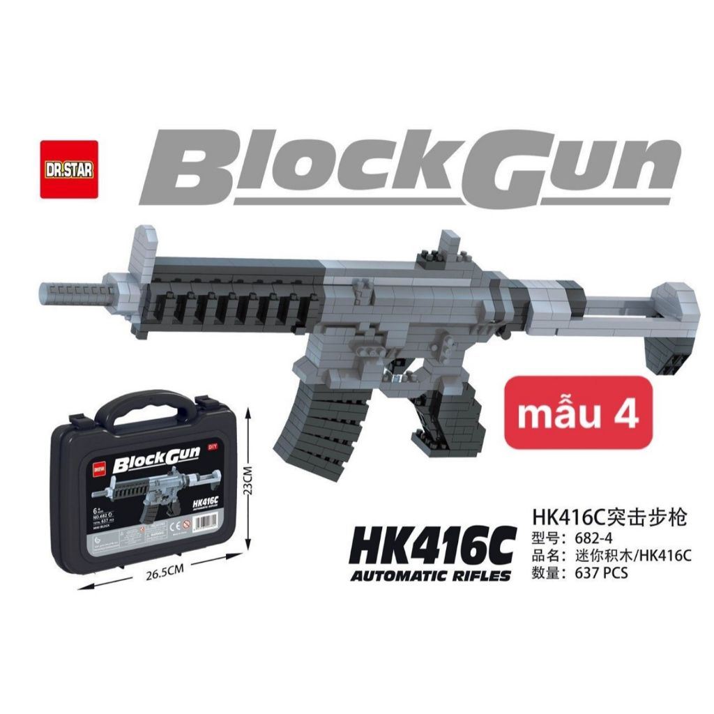 LEGO Bộ đồ chơi lắp ráp mô hình súng HK416C Auto Rifle | Shopee Việt Nam
