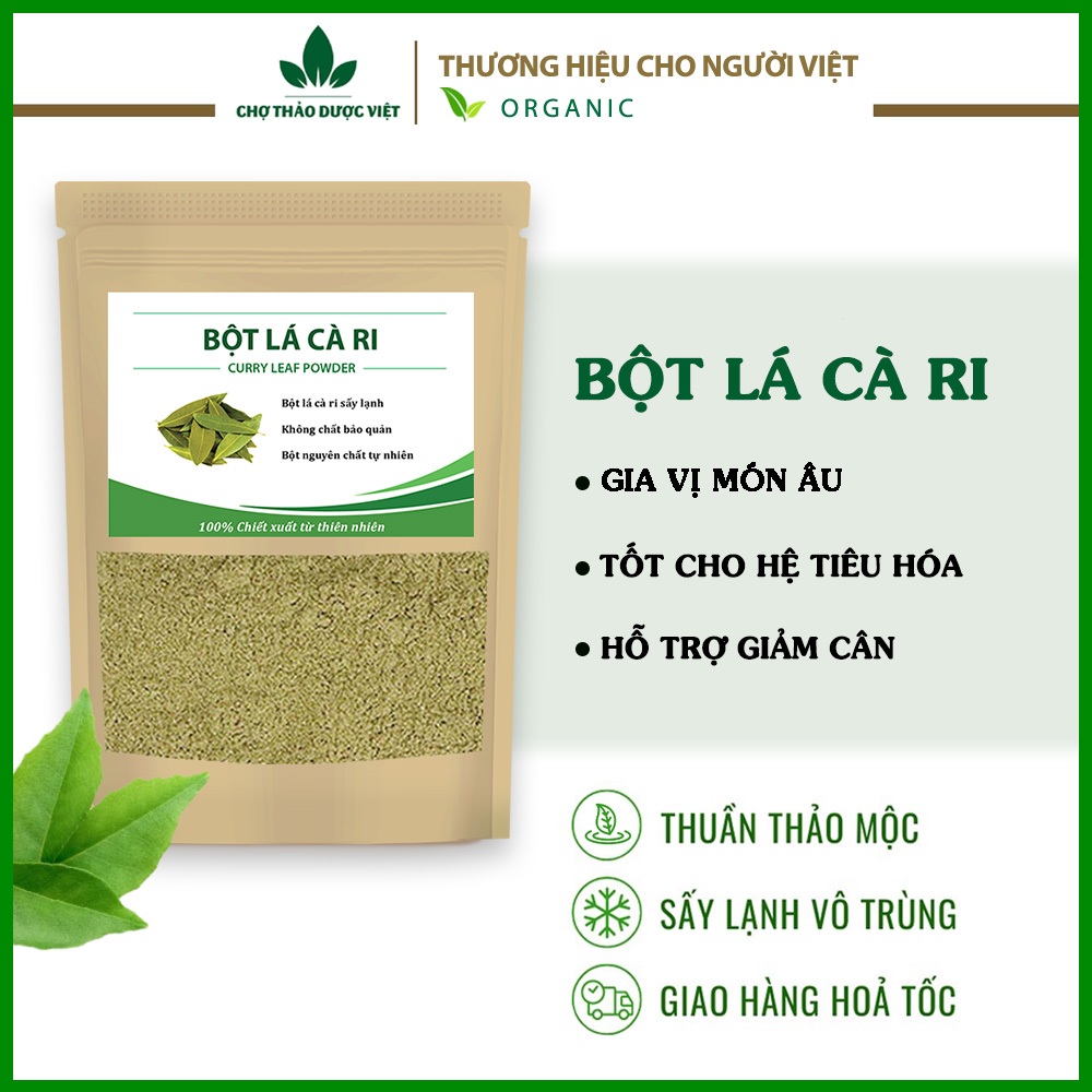 100g Bột lá cari, carry leaves nguyên chất (Gia vị Ấn Độ) - Chợ Thảo ...