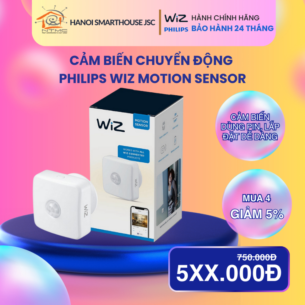 Cảm biến chuyển động thông minh Philips WiZ | Shopee Việt Nam