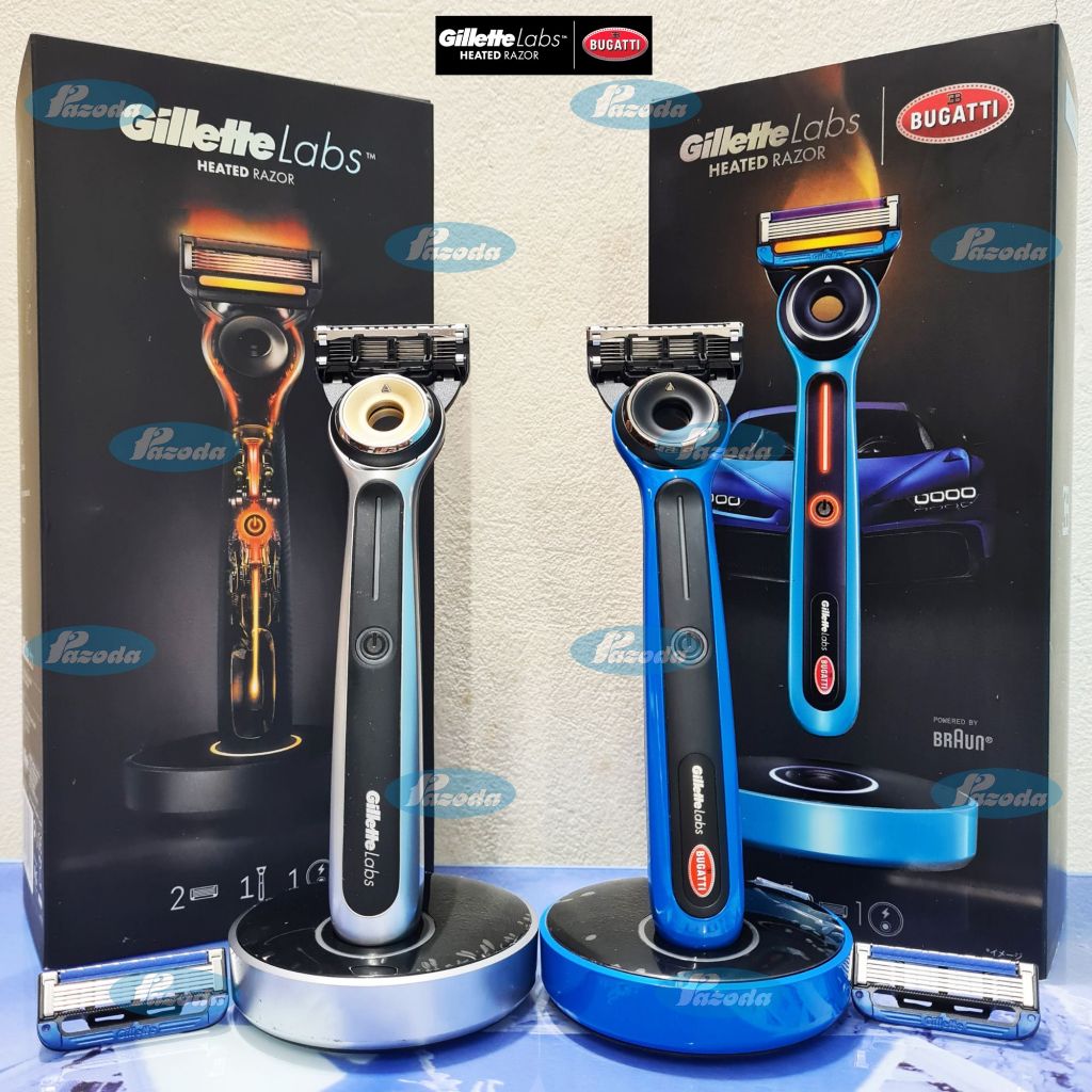 Dao cạo râu 5 lưỡi Gillette Labs Heated Razor/ Bugatti (1 tay cầm nhiệt ...