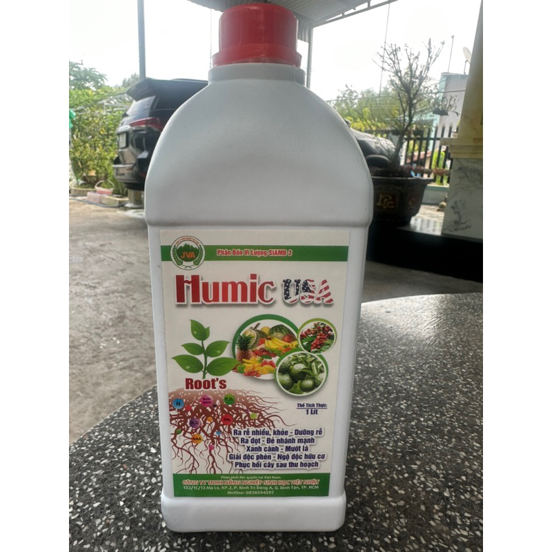 Phân bón humic usa kích rễ dạng nước chai 1 lít | Shopee Việt Nam
