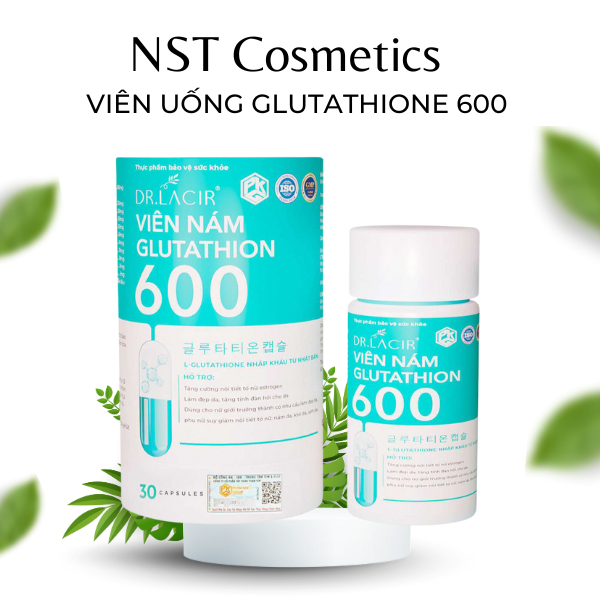 Viên uống trắng da Glutathione 600 DR Lacir - Viên trắng da DR.Lacir mẫu 2024 | Shopee Việt Nam