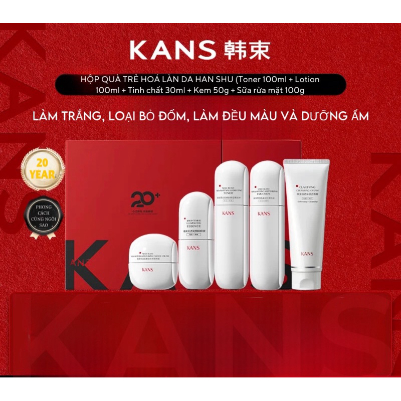 Bộ mỹ phẩm KANS Whitening Spot Fading Chính hãng | Shopee Việt Nam