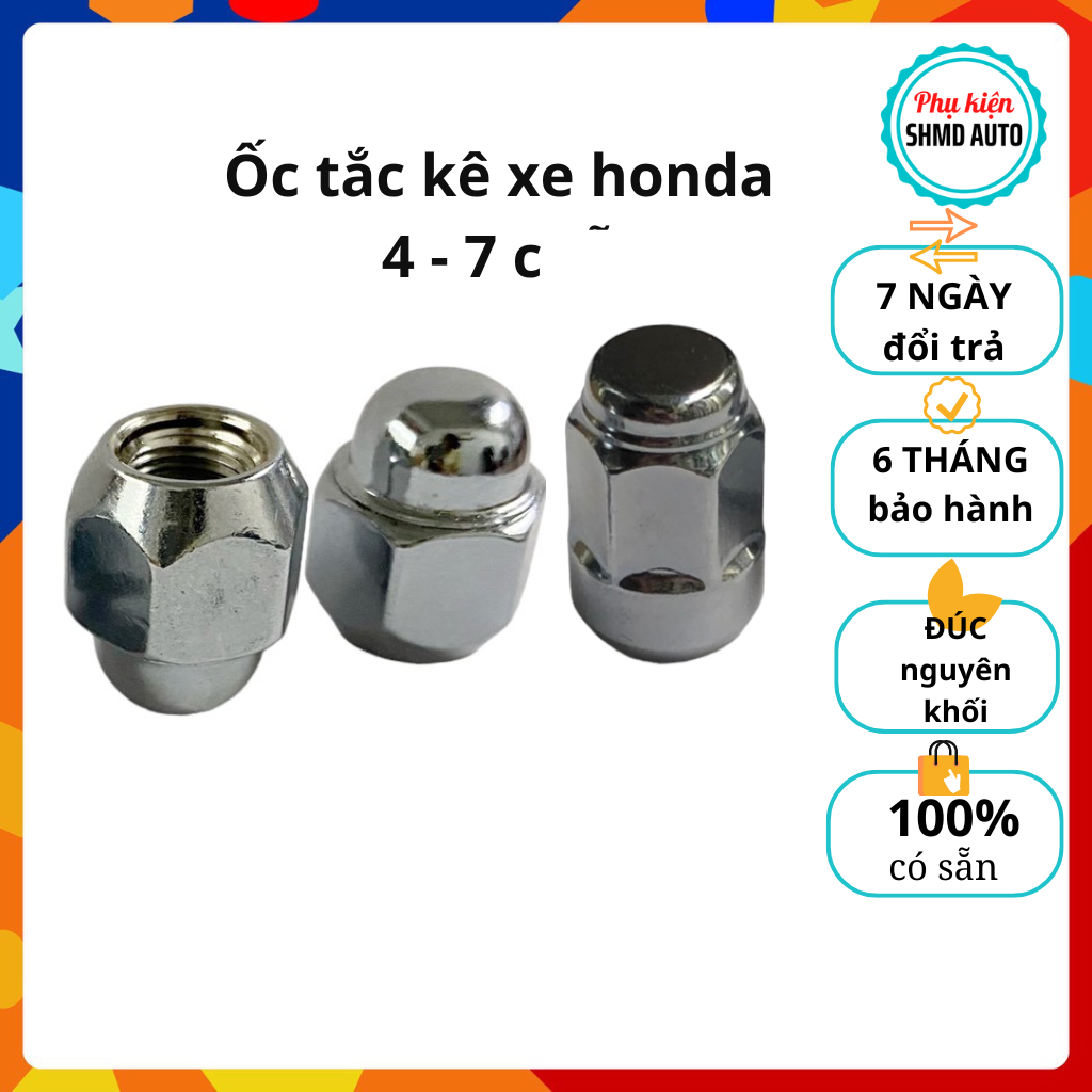 {Honda} Ecu bắt lốp, ốc tắc kê, tán, bulong,đai ốc, êcu bánh xe đúc ...