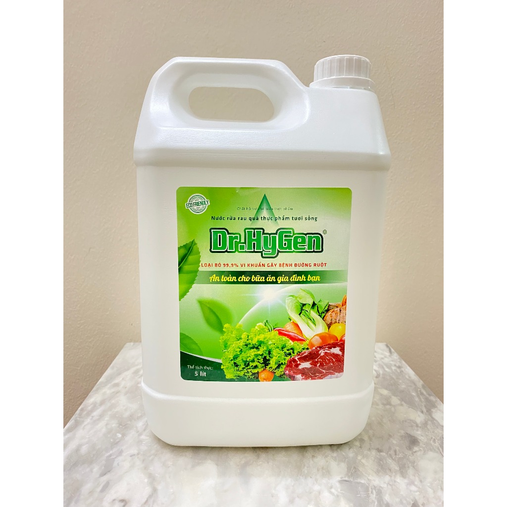 Nước rửa rau quả, thực phẩm tươi sống Dr. HyGen Can 2 Lít | Shopee Việt Nam