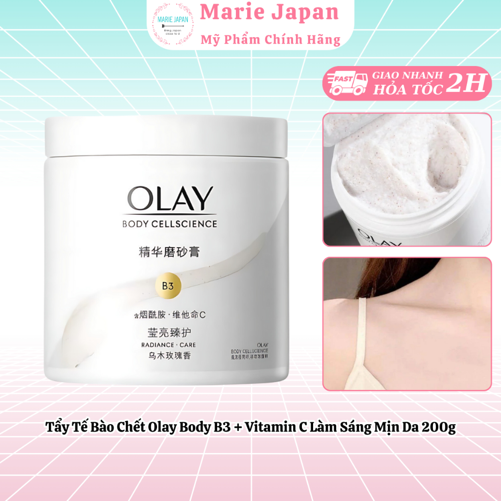 Tẩy Tế Bào Chết Olay Body Cellscience B3 + Vitamin C Làm Sáng Mịn Da ...