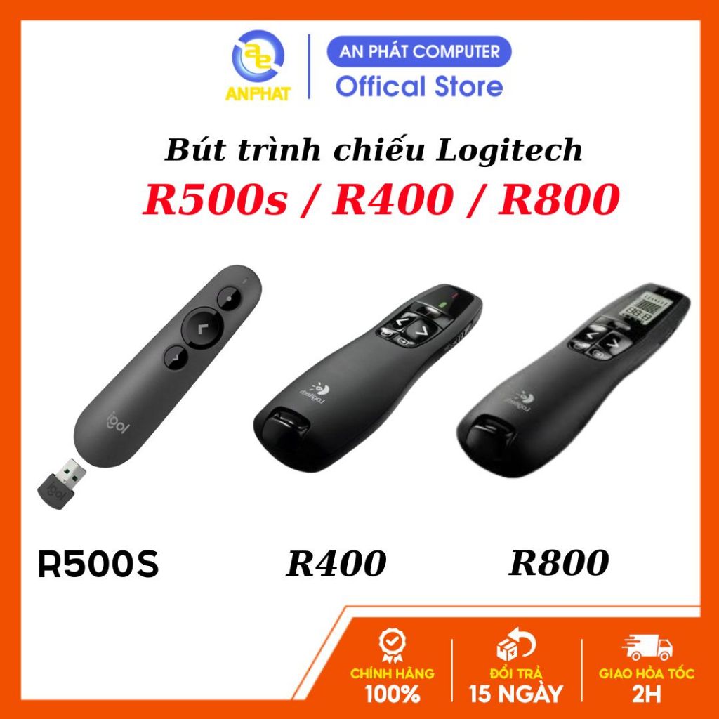 Bút trình chiếu Logitech R400 / R500 / R800 - Bảo hành chính hãng ...