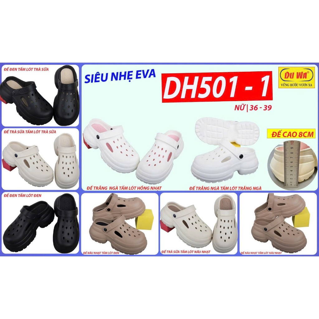 DUWA 501-1 DÉP SỤC BÍT ĐẾ CAO NỮ ĐÚC NGUYÊN KHỐI [HÀNG DUWA CHÍNH HÃNG ...