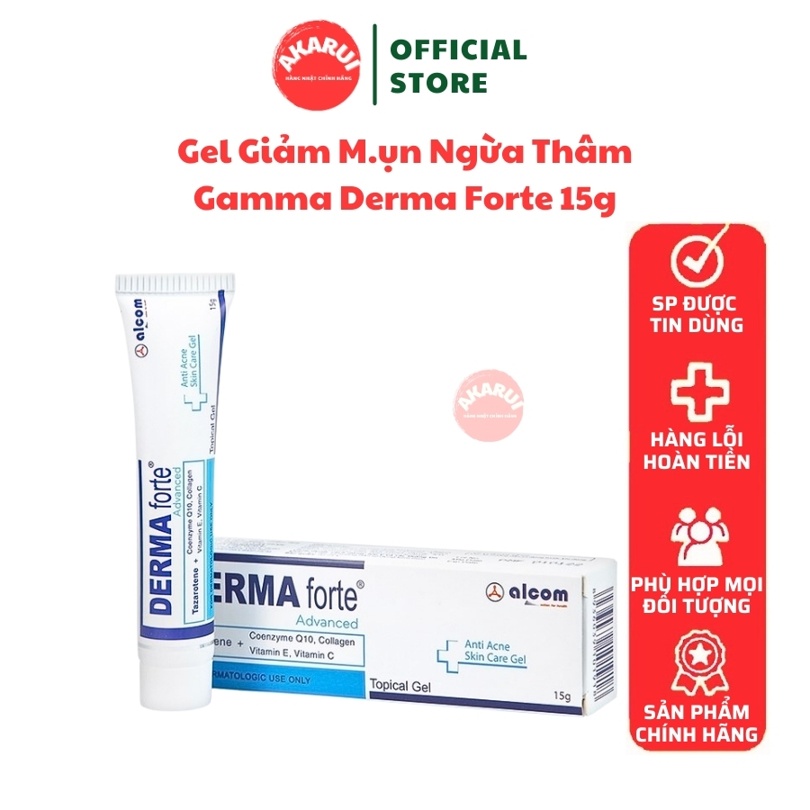 Gel Giảm Mụn Ngừa Thâm Gamma Derma Forte Bản Thường / Advanced 15g | Shopee Việt Nam