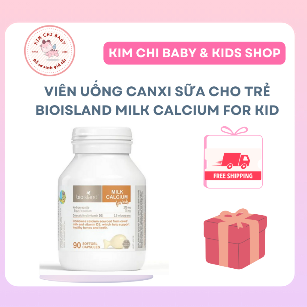 [DATE 2027] Viên uống canxi sữa cho trẻ BioIsland Milk Calcium For Kid ...