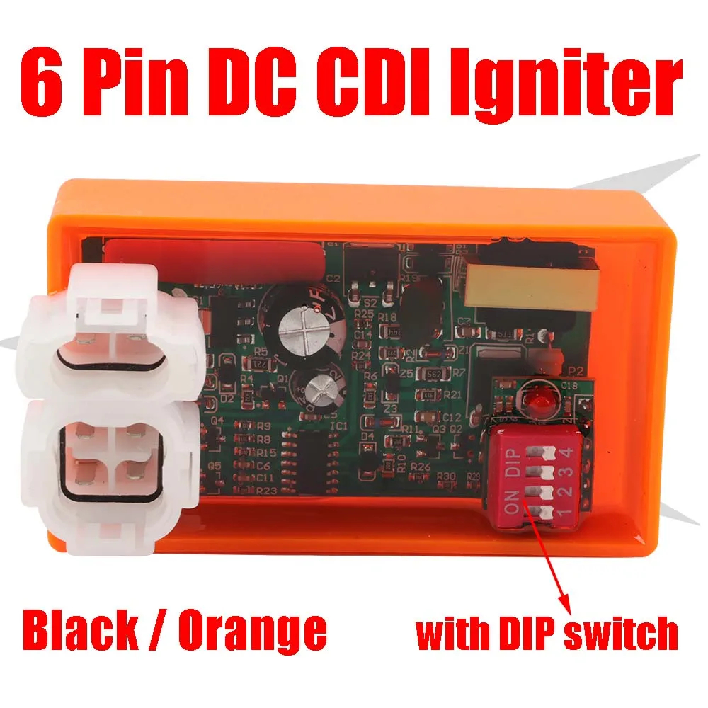 6PIN CDI Hộp Đánh Lửa Điều Chỉnh Được DC GY6 125CC 150CC GY6 Zanella150 ...