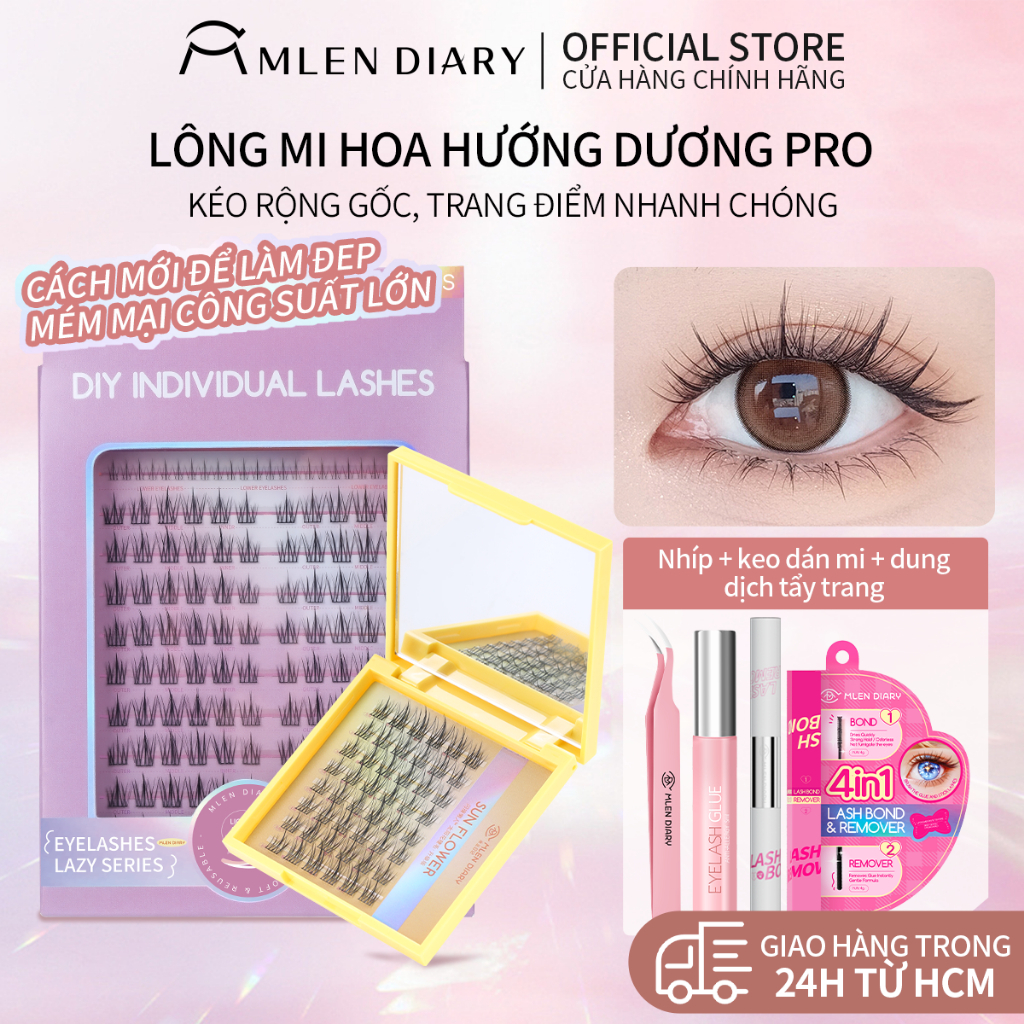 Mi Giả Hoa Hướng Dương MLEN DIARY CHÍNH HÃNG Dễ Sử Dụng Tạo Hiệu Ứng ...