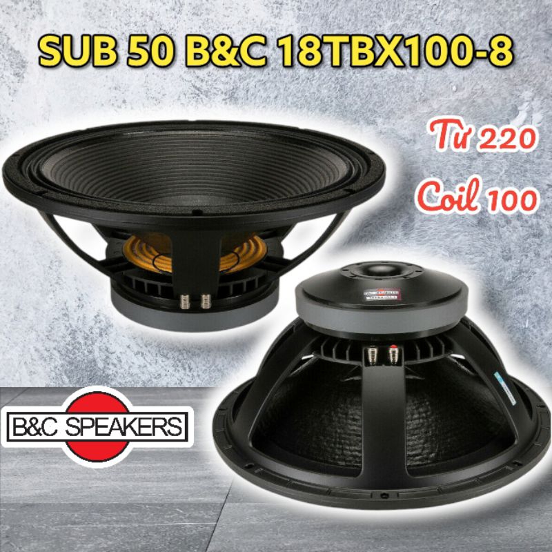 Loa Sub 50 ( 5 Tấc ) B&C 18Tbx100 Từ 220 Coil 100 (1 CÁI) | Shopee Việt Nam