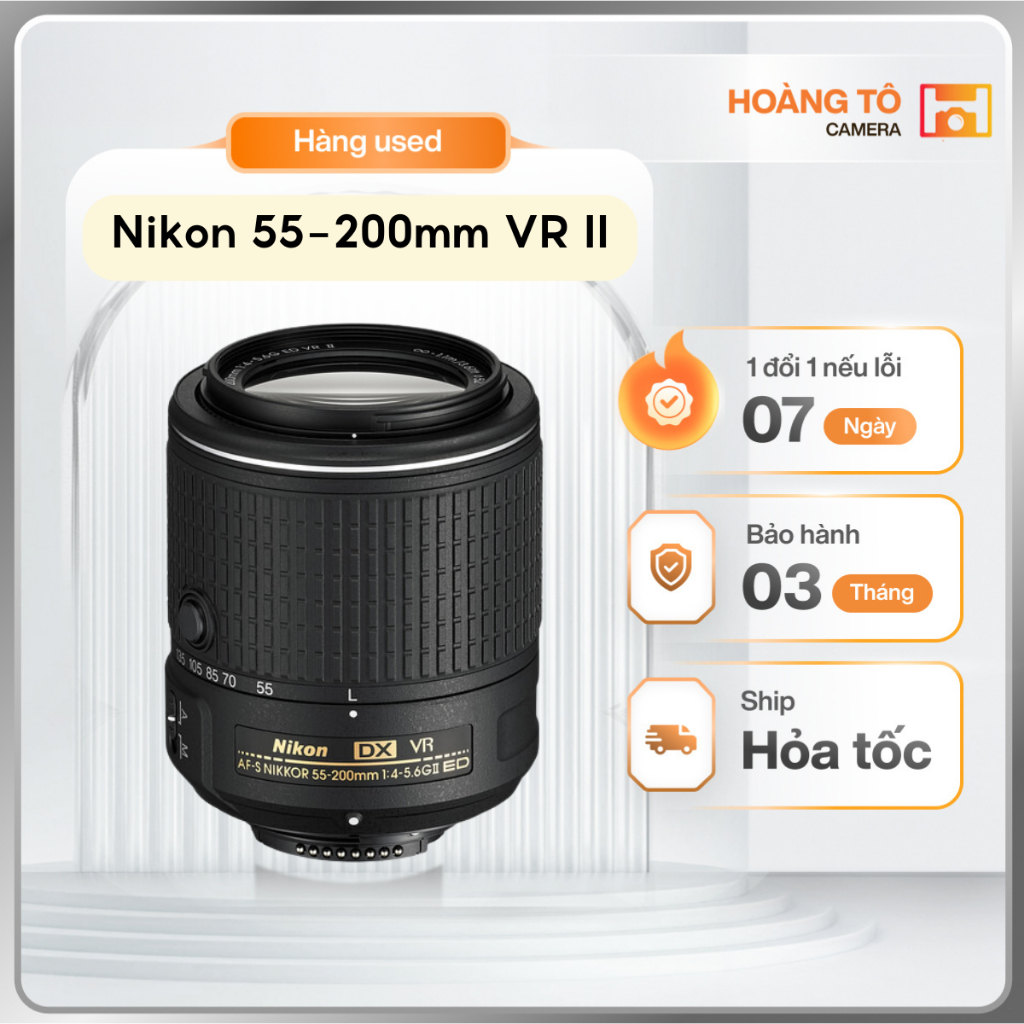 Ống kính Nikon AF-S 55-200mm F4-5.6 VR II / VR / Non VR cũ | Shopee Việt Nam