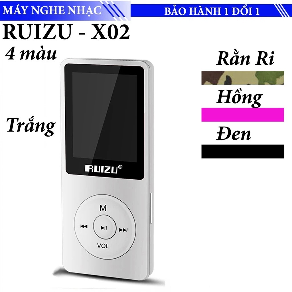 Máy Nghe Nhạc MP3 Ruizu X02 Bản 8Gb - Hàng Chính Hãng | Shopee Việt Nam