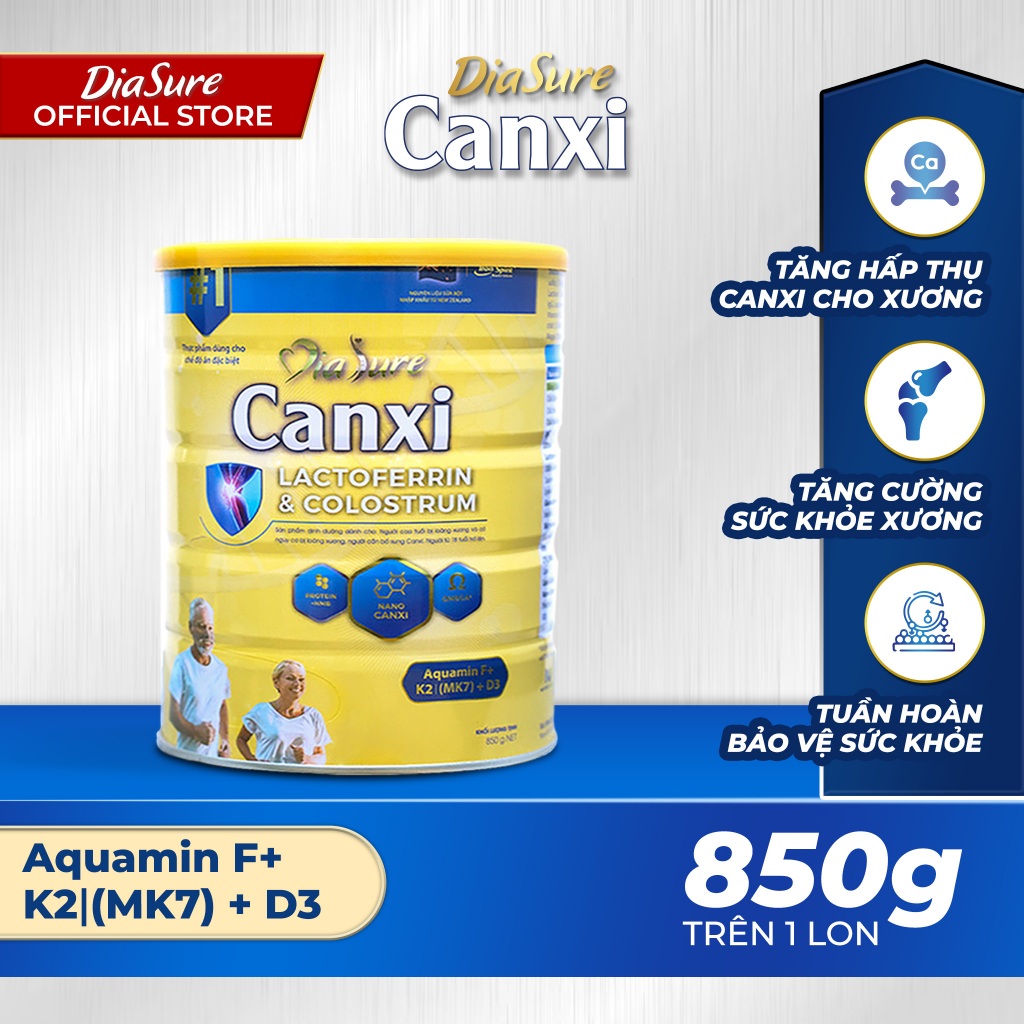 Thực Phẩm Chuyên Biệt DIASURE CANXI (850GAM)( Sữa Canxi, Canxi Nano ...