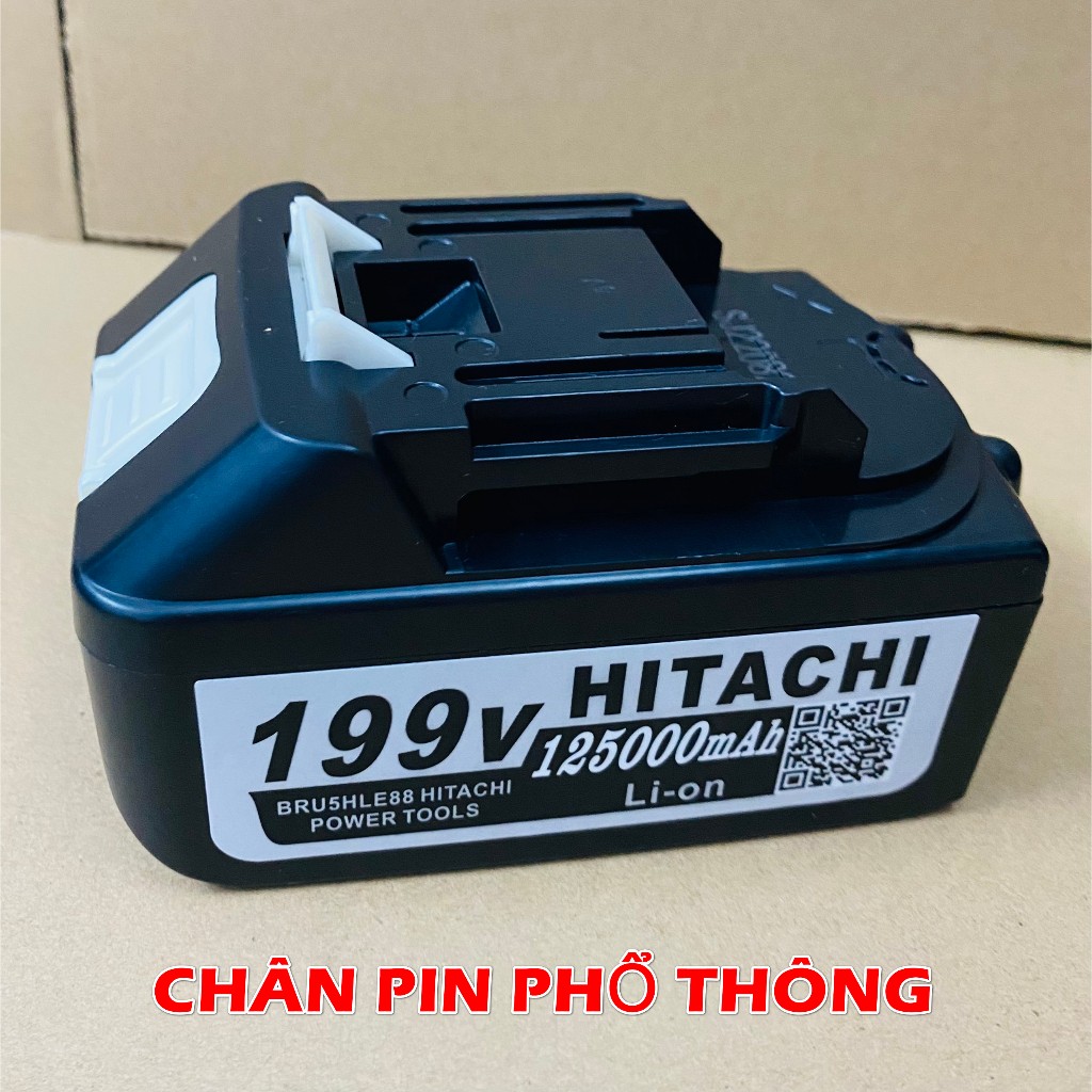 Pin 199V Hitachi dung lượng 125000mAh, Chân pin phổ thông, Pin máy ...