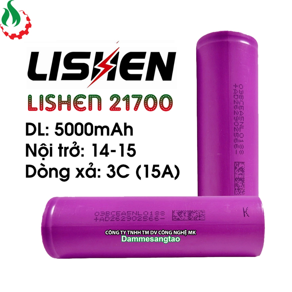 Cell 21700 Lishen 3.7V dung lượng 5000mAh 3C Xả 15A | Shopee Việt Nam