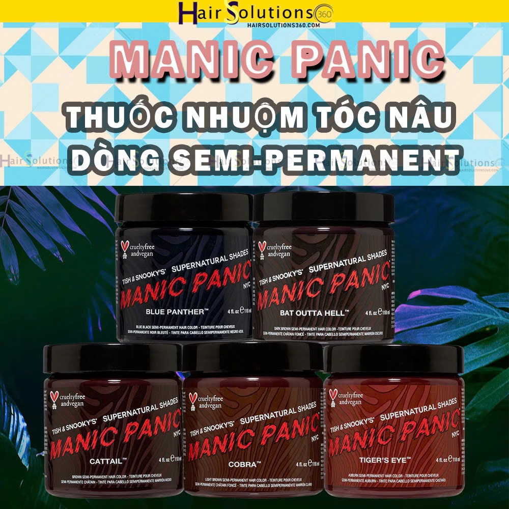 Thuốc nhuộm tóc NÂU Manic Panic dòng Semi-permanent chuẩn US - Arctic ...