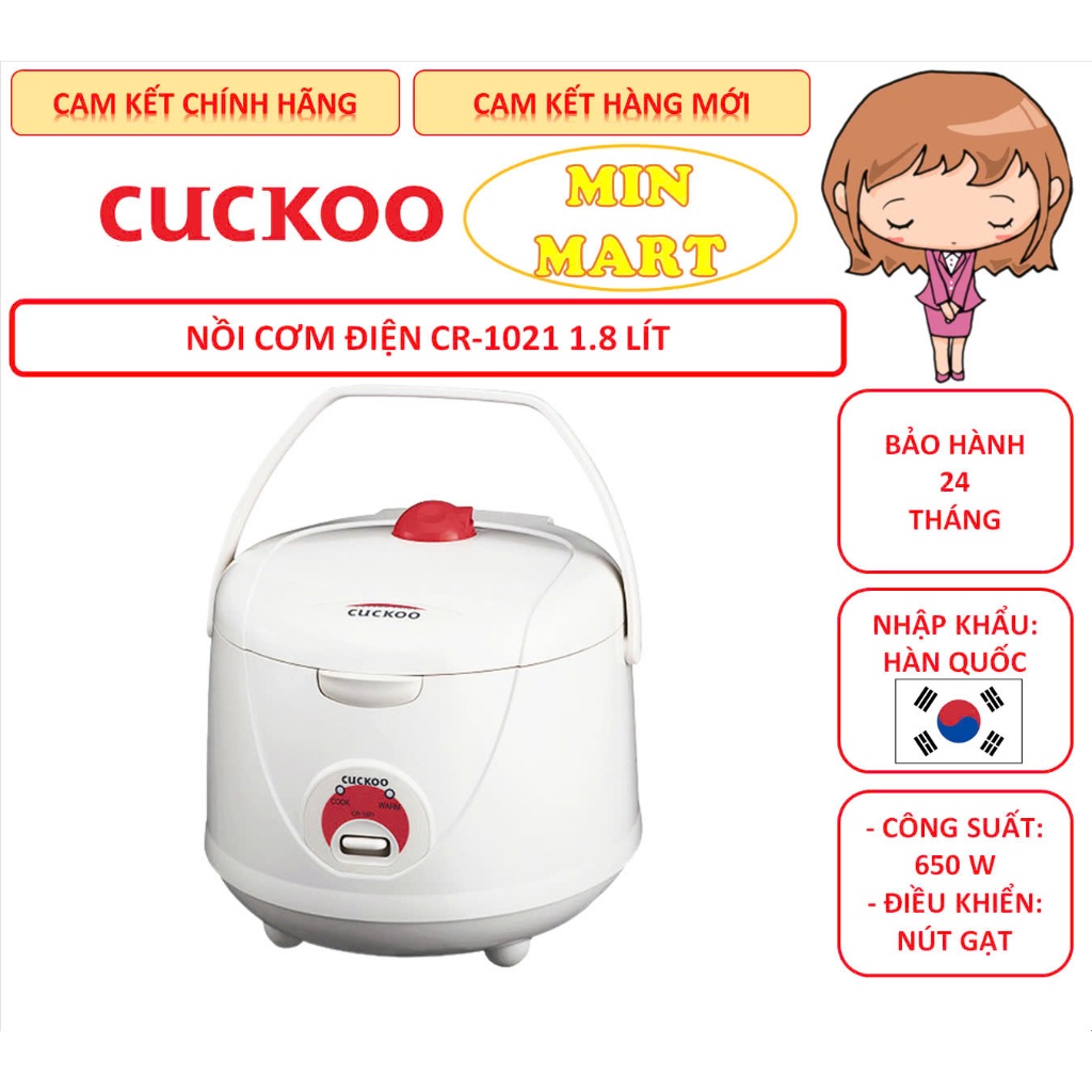 Nồi cơm điện Cuckoo CR-1021 1.8L & CR1122 2L nhập Hàn Quốc, chính hãng ...