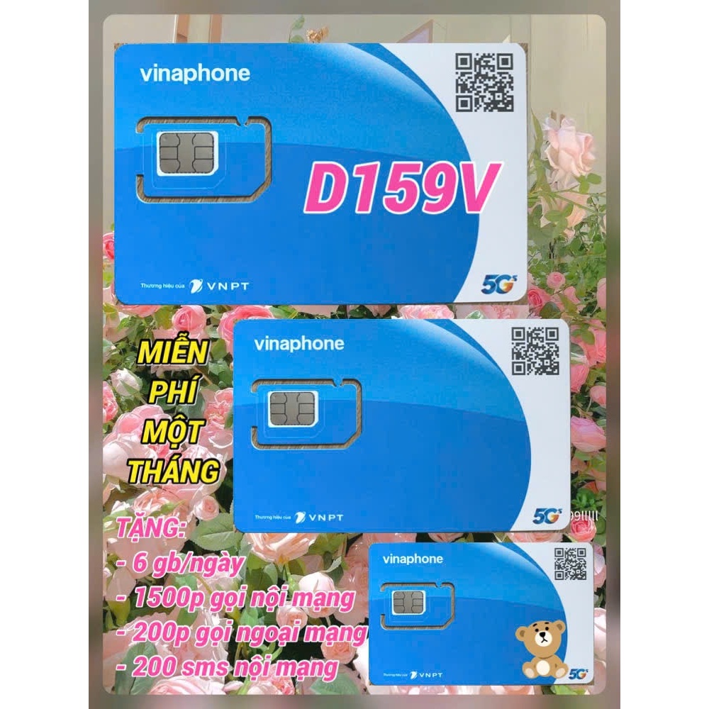[MIỄN PHÍ 1 THÁNG] Sim VINA 4G xài mạng data 6gb/ngày, nghe gọi free ...