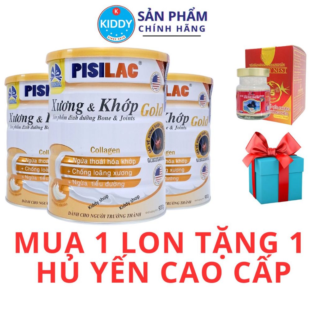 Sữa PISILAC XƯƠNG KHỚP 900G cho người loãng xương, đau nhức xương khớp ...