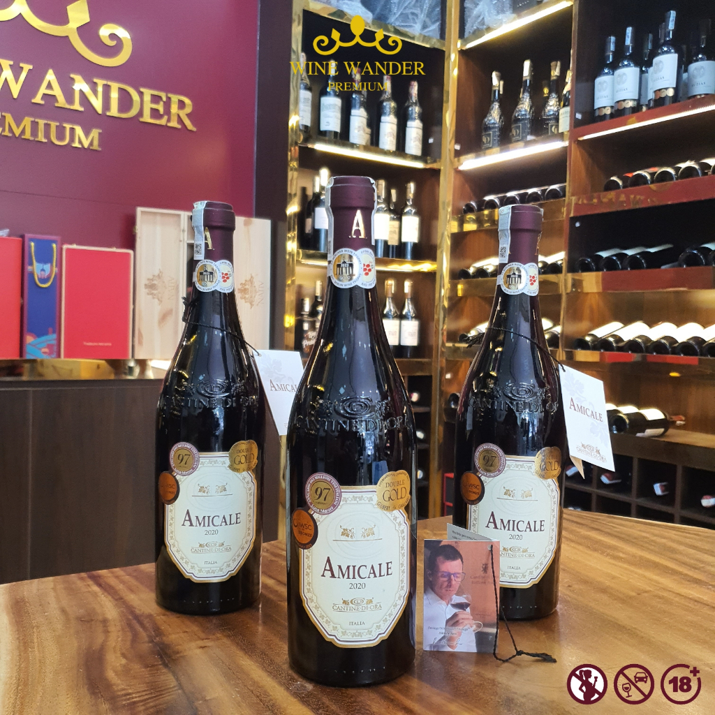 Rượu Vang Đỏ Red Wine Rượu Vang Ý Amicale Cantine Di Ora 14% 750ml ...