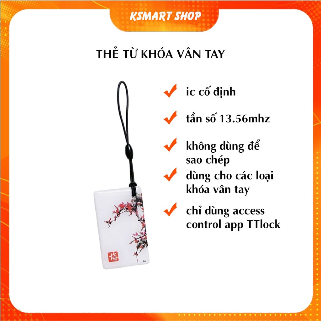 Thẻ từ IC 13.56 Mhz dành cho khóa cổng vân tay (chỉ đọc) | Shopee Việt Nam
