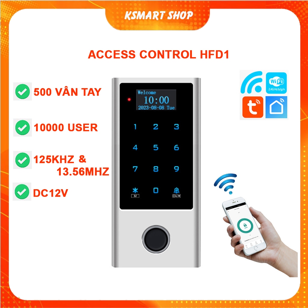 Đầu đọc vân tay wifi Tuya HFD1, HFD2 (500 vân tay) | Shopee Việt Nam