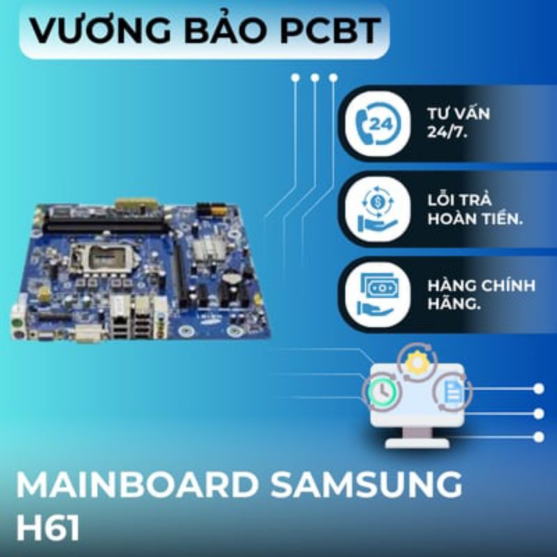 MAINBOARD SAMSUNG H61-S1 SOCKET 1155 mATX bảo hành 12 tháng. | Shopee ...