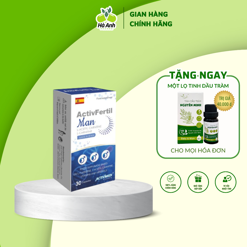 Viên Uống Activfertil Man Tăng Cường Sức Khỏe Nam Giới (Hộp 30 Viên ...