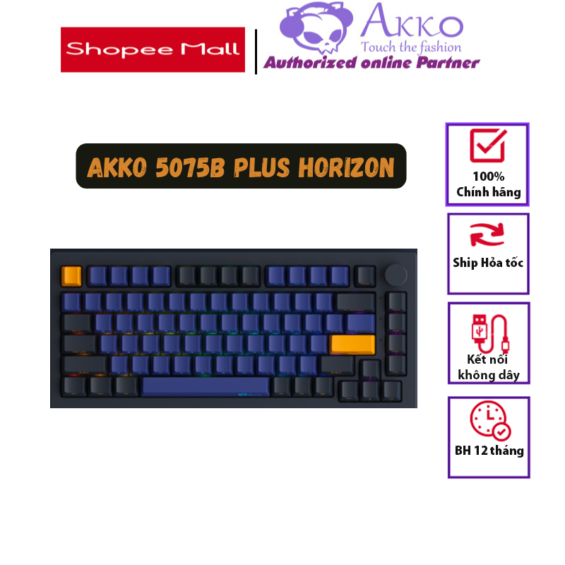 Bàn phím cơ AKKO 5075B Plus Horizon SP (Hotswap/RGB/Multi-modes) | Shopee Việt Nam