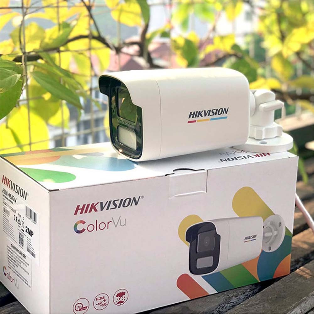 Camera IP COLORVU Lite 2.0 Megapixel HIKVISION DS-2CD1T27G0-LUF, Hỗ trợ ...