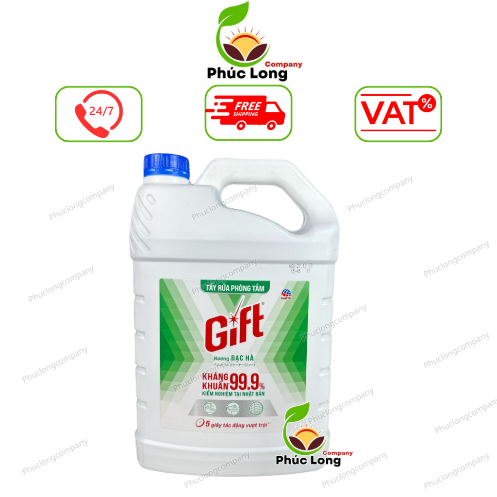 Nước TẨY RỬA phòng tắm Gift can 3,8kg | Shopee Việt Nam