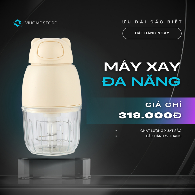 Máy Xay Ăn Dặm Đa Năng Grind Xay Nghiền Thực Phẩm Thịt Rau Củ Quả Xay ...
