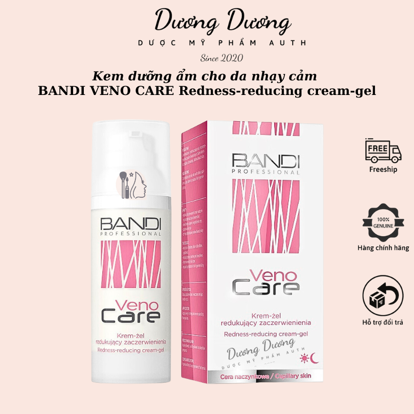 Kem dưỡng BANDI VENO CARE Redness-reducing cream-gel cho da nhạy cảm ...