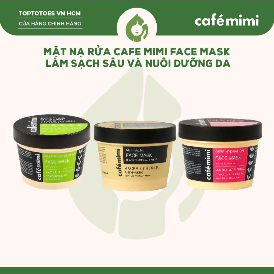 Mặt nạ rửa Cafe Mimi Face Mask làm sạch sâu, ngừa mụn và nuôi dưỡng da ...