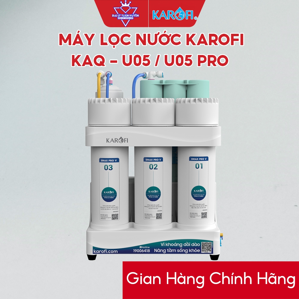 [HÀNG CHÍNH HÃNG] MÁY LỌC NƯỚC KAROFI KAQ-U05 PRO / KAQ U05 | Shopee ...