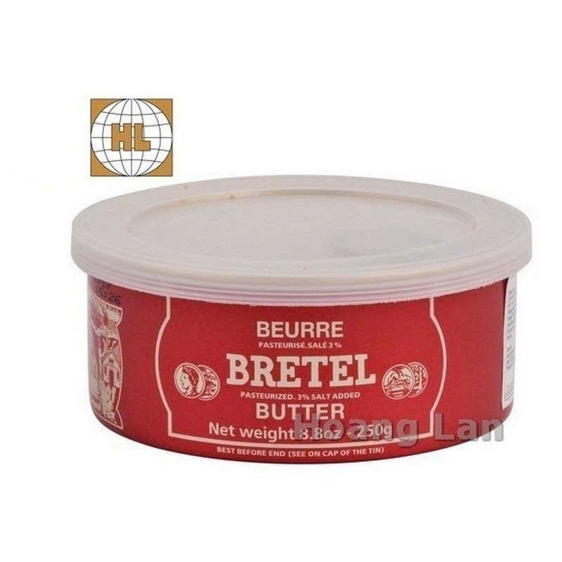 Bơ Bretel 250g (MÓP NHẸ) (bơ đồng tiền) - Pháp -Độ mặn 3% HSD: 20/12 ...