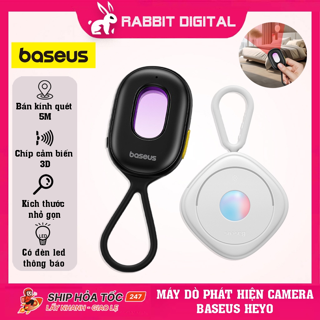 Máy Dò Phát Hiện Camera Baseus Heyo Series II, Âm Thanh Cảnh Báo, Báo ...