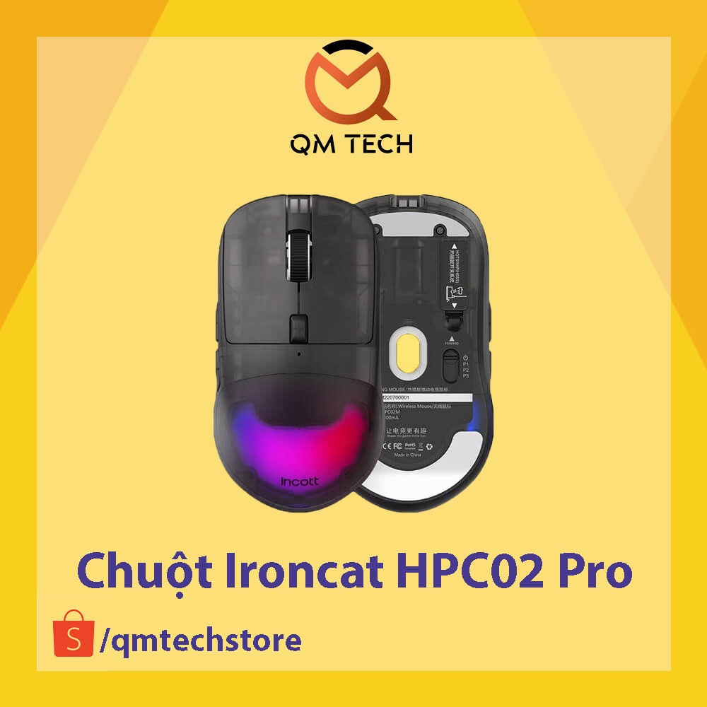 [NEW] Chuột chơi game không dây IRONCAT HPC02 PRO / HPC02M PRO - QMTECH ...