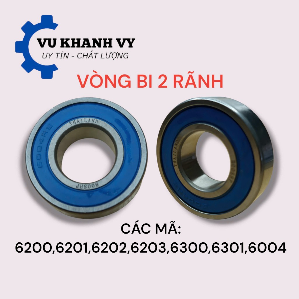 Vòng Bi 2 Rãnh, Vòng Bi Bạc Đạn Gồm 7 Mã 6004 , 6301 , 6300, 6201 , 6200, 6202, 6203 VUKHANHVY ...