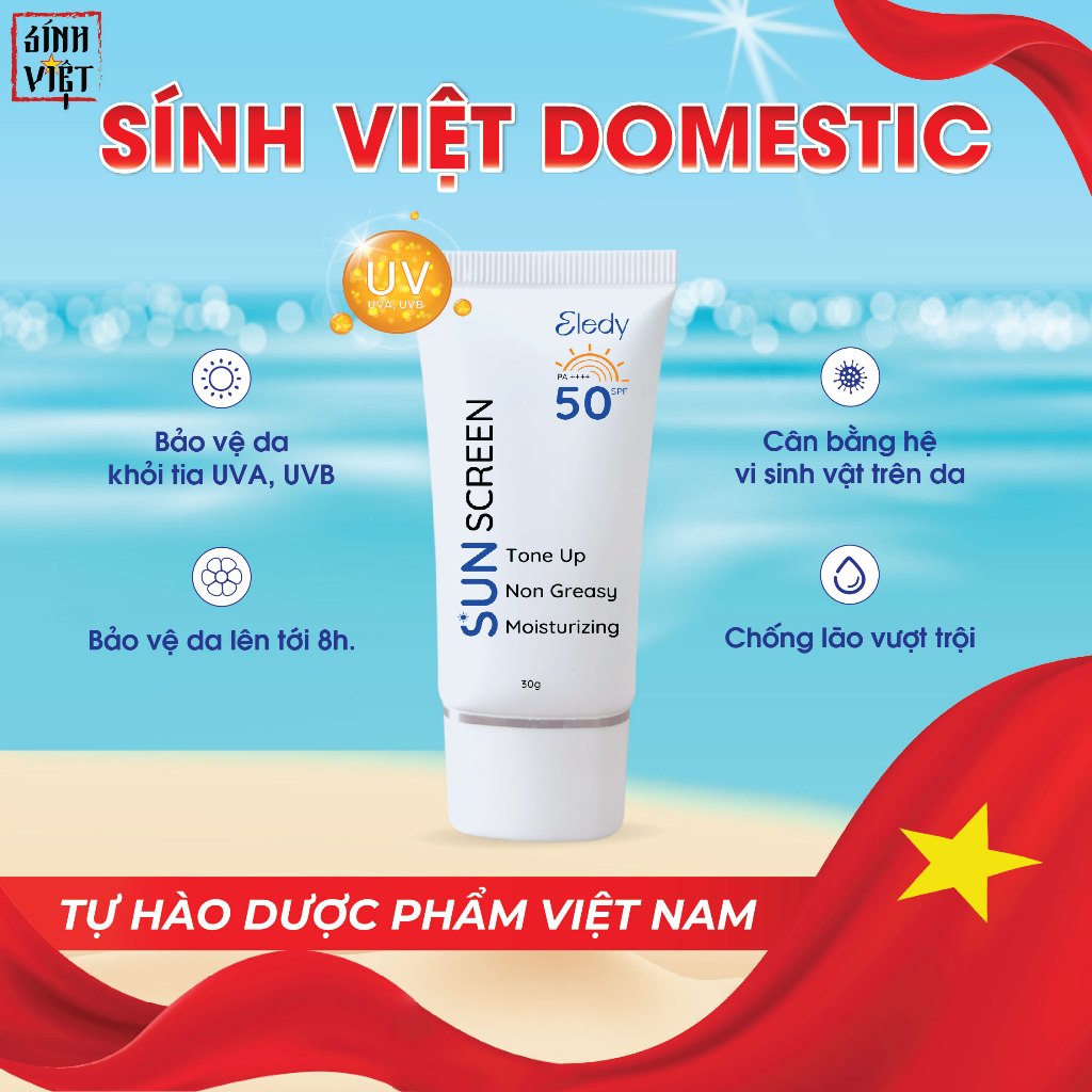 Kem chống nắng ELEDY Sunscreen 30g | Shopee Việt Nam