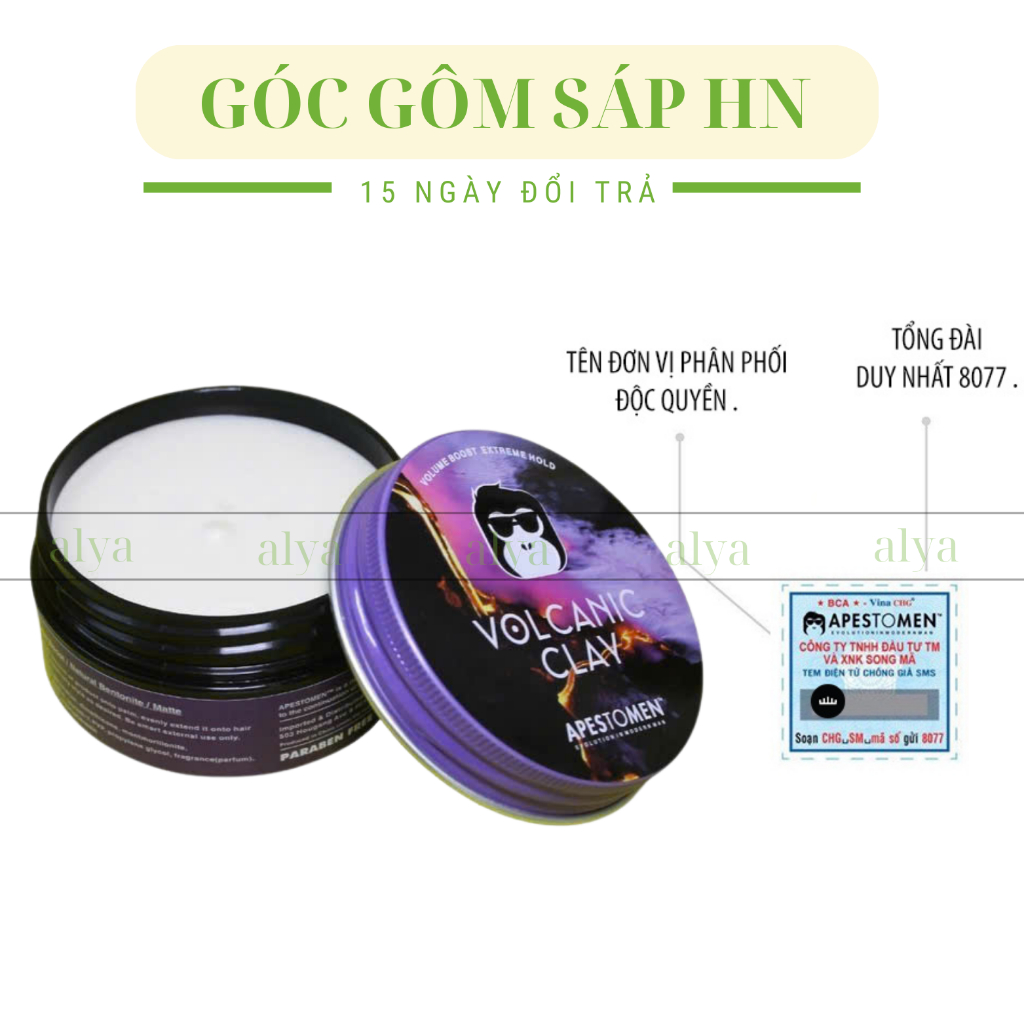Sáp Vuốt Tóc Apestomen Volcanic Clay 80g | Shopee Việt Nam
