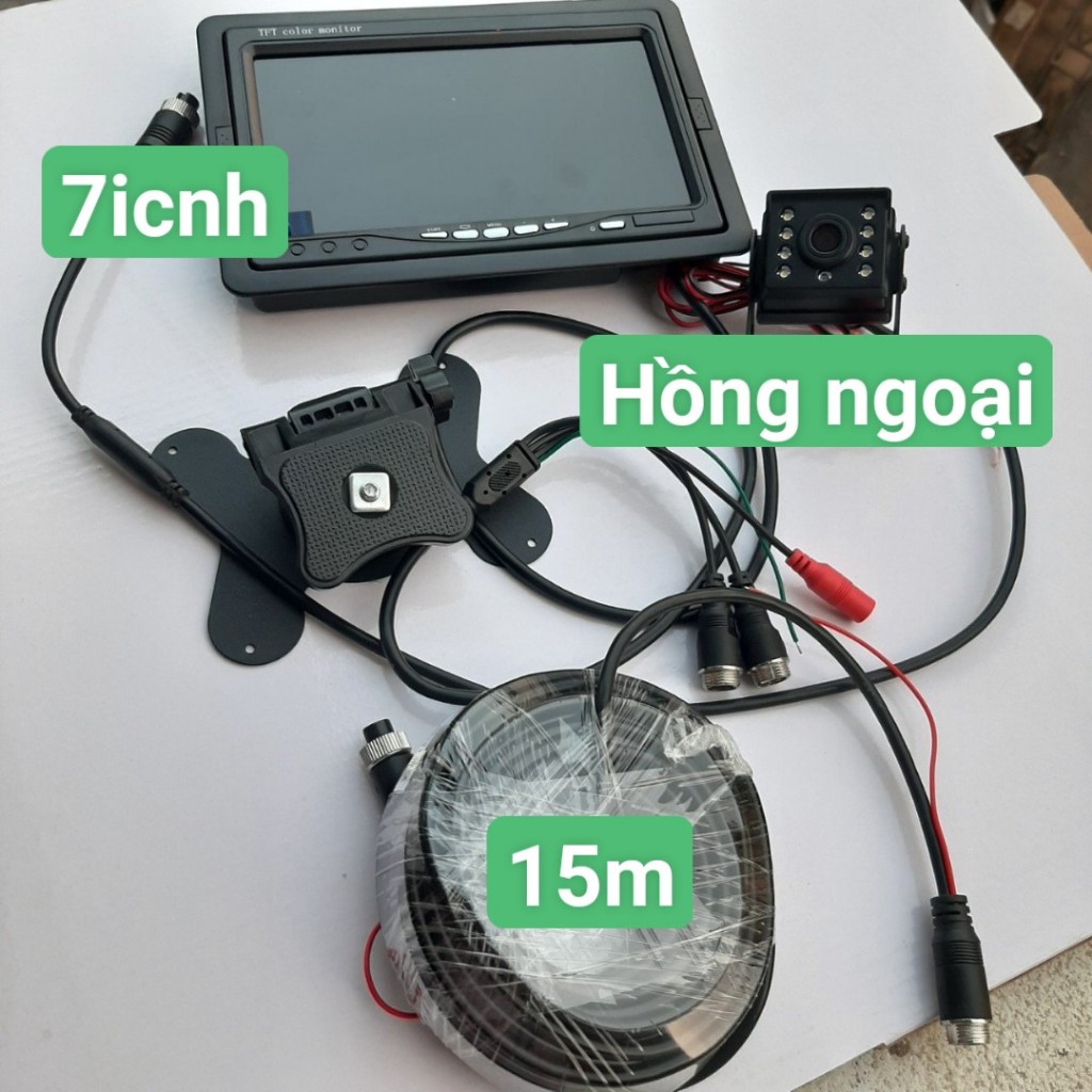 Cam lùi HD 8 led màn hình 7 inch sắc nét | Shopee Việt Nam