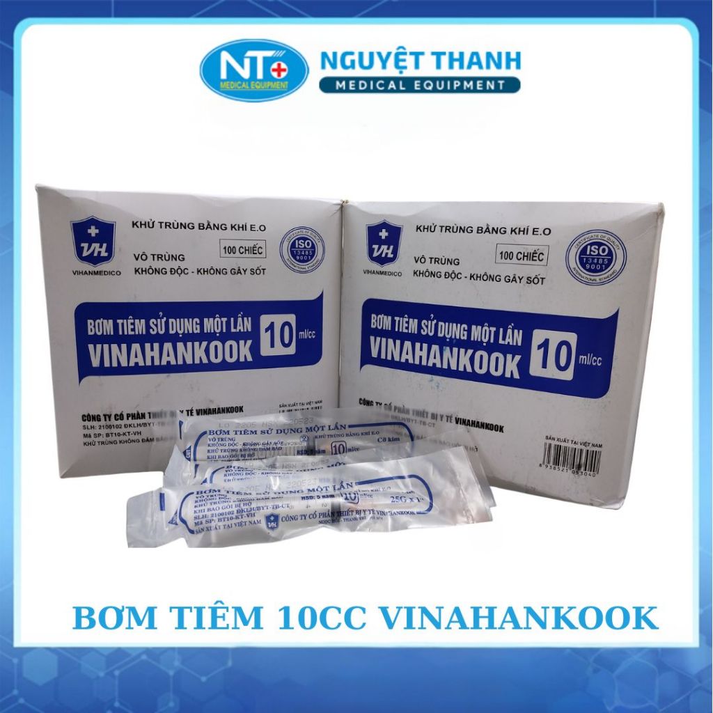 Bơm Tiêm 10CC, 23G, 25G VINAHANKOOK (Hộp 100 cái) | Shopee Việt Nam