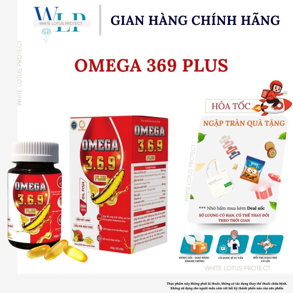 [HCM] Omega 369 Plus - Bổ Mắt, Chống Oxy Hoá (Hộp 60 viên) | Shopee Việt Nam