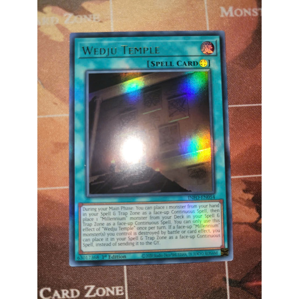 Thẻ bài Yugioh - TCG - Wedju Temple - INFO-EN054 - Ultra Rare 1st ...