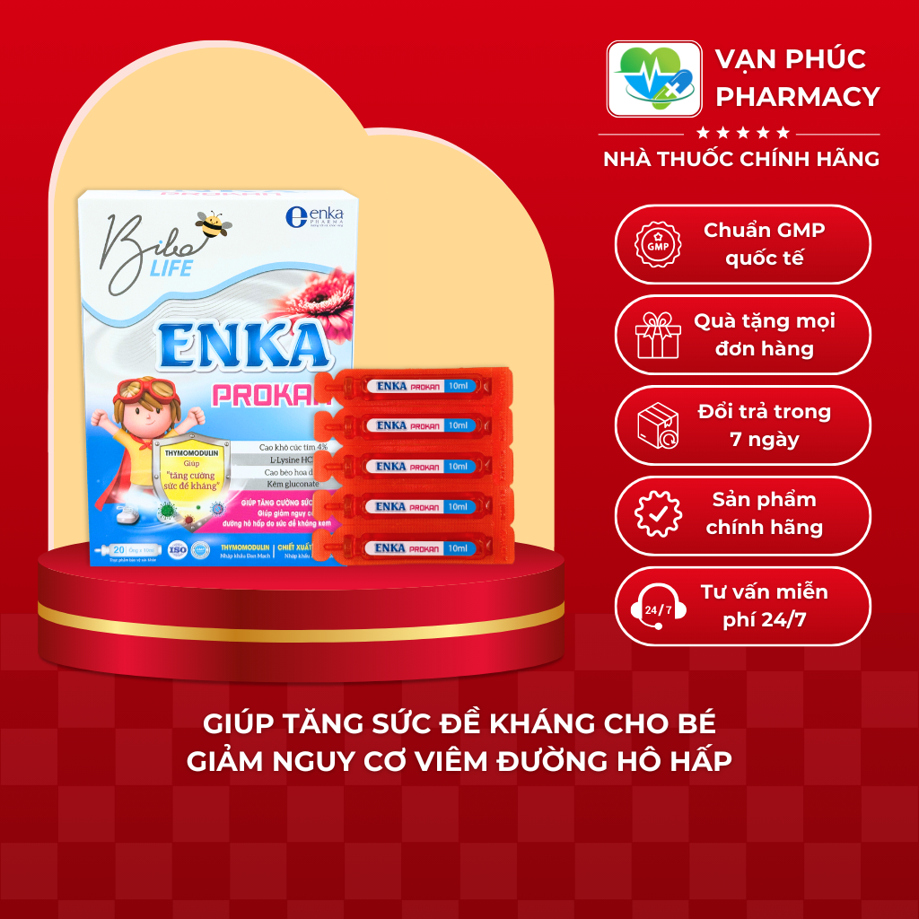 Tăng Đề Kháng ENKA PROKAN - Bổ Sung Vitamin Và Lợi Khuẩn Cho Hệ Hô Hấp Khỏe Mạnh, Cải Thiện Hệ ...