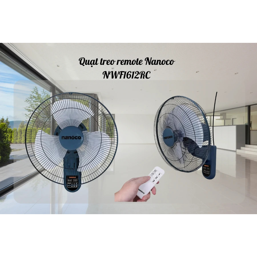 Quạt Treo Tường Nanoco NWF1612RC | Shopee Việt Nam